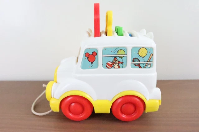 RARE VINTAGE 1980S Disney Push/Pull Car with Moving Characters $29.98 ...