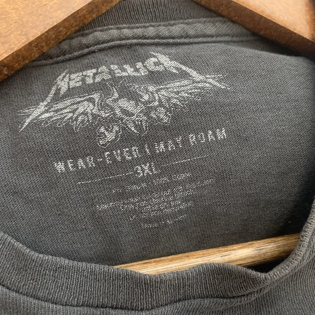 RARE 2017 METALLICA Edmonton Exclusive Oilers Logo Concert Tour T-Shirt ...