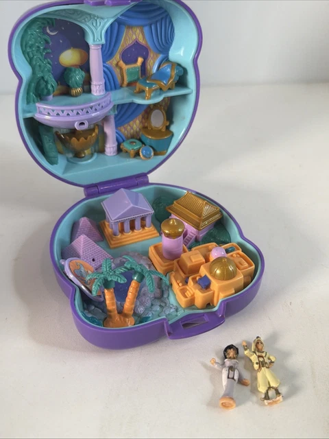 VINTAGE DISNEY POLLY Pocket Bluebird Aladdin Playset w/two Figures 1995 ...