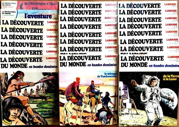 LA DÉCOUVERTE DU monde en BD (1978) Collection complète en 24 volumes ...
