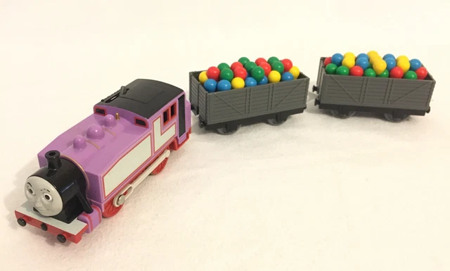 TOMY TRACKMASTER THOMAS And Friends Pink Rosie 2 x Trucks With Balloon ...