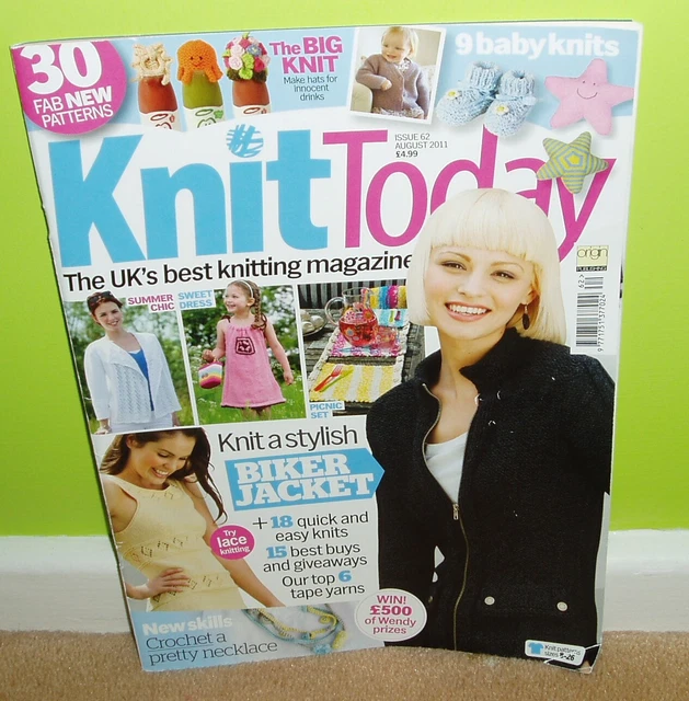 KNIT TODAY MAGAZINE - Issue 62 - August 2011 £1.50 - PicClick UK