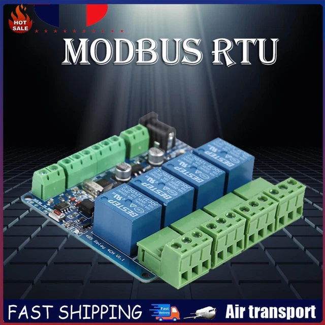 # MODBUS RTU 4 Way Relay Modules 4 Switch Volume Road Input 485 ...