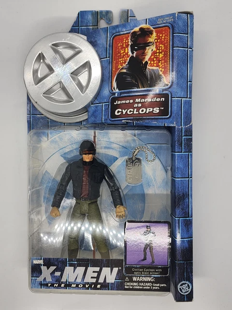 MARVEL X-MEN THE Movie CYCLOPS James Marsden Figure 2000 ToyBiz NEW $60 ...