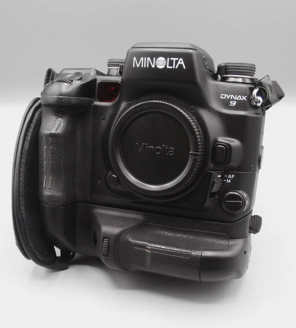 PROFESSIONAL MINOLTA DYNAX 9 35mm Film Camera with VC-9 Battery Pack ...