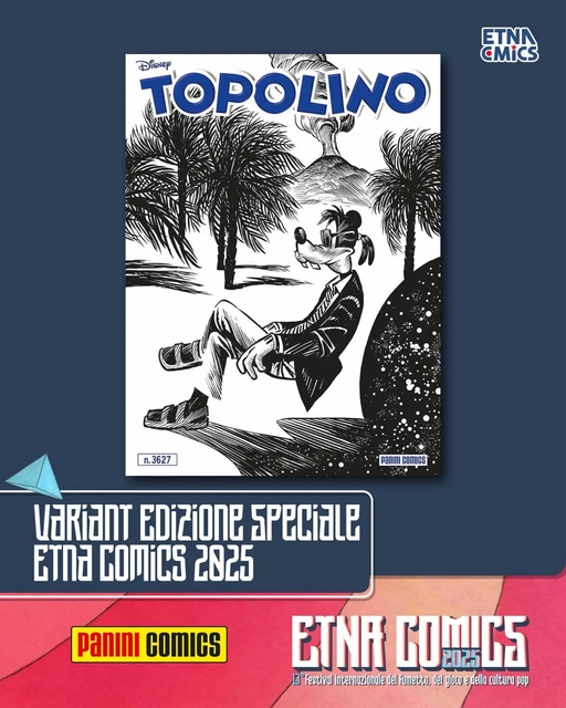 TOPOLINO 3627 VARIANT Etnacomics 2025 omaggio a Battiato pre ordine EUR ...