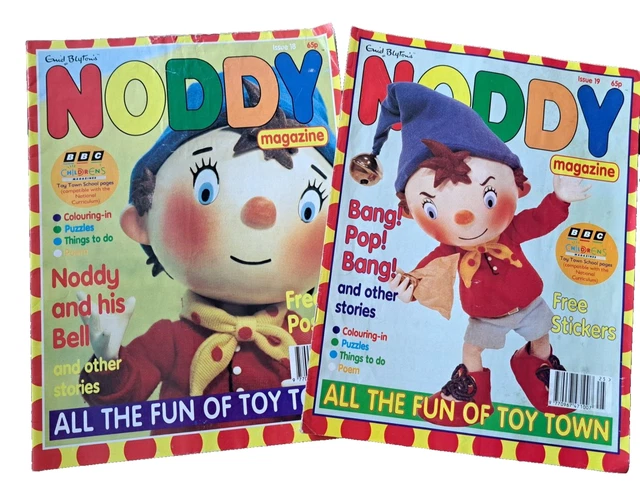 VINTAGE NODDY MAGAZINE Comic (BBC) Issue 18 & 19 Enid Blyton's £4.99 ...