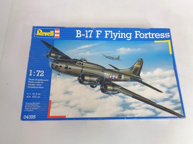 REVELL 04395 BOEING B-17F Flying Fortress Aircraft 1/72 Scale Model Kit ...