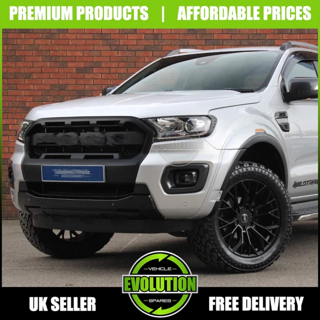 MATTE BLACK FRONT Grille Grill TO FIT Ford Ranger T7 2016-2018 £169.99 ...