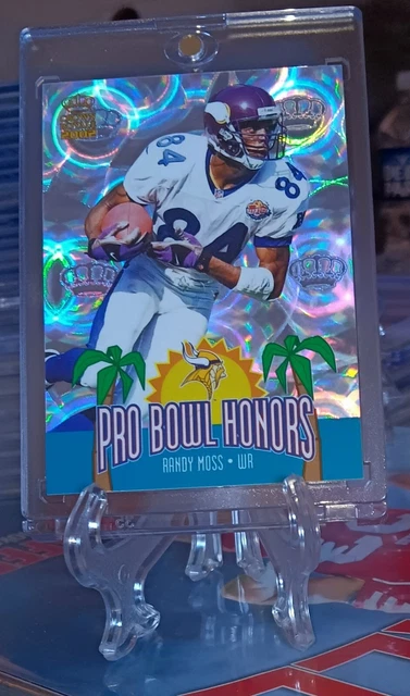 2002 PACIFIC CROWN Royale Pro Bowl Honors #10 Randy Moss Vikings du ...