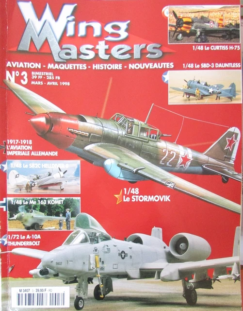 1998 WW2 MILITARY Aviation Model Wing Masters Magazine #3 Warplanes £4. ...