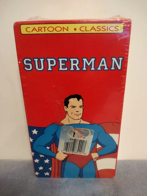 SUPERMAN CARTOON CLASSICS Volume 1 VHS (( 1991 NJ USA Copy )) Factory ...
