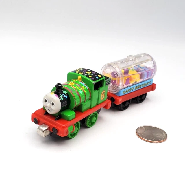 THOMAS FRIENDS TAKE Play Along Diecast Train Tank Percy & Happy ...