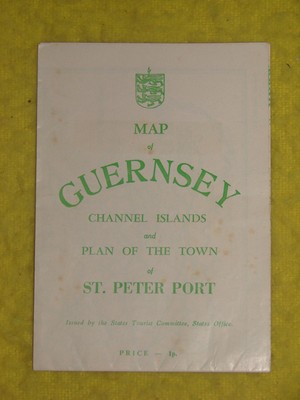 MAP OF GUERNSEY, and St Peter Port, undated, Good condition £2.00 ...