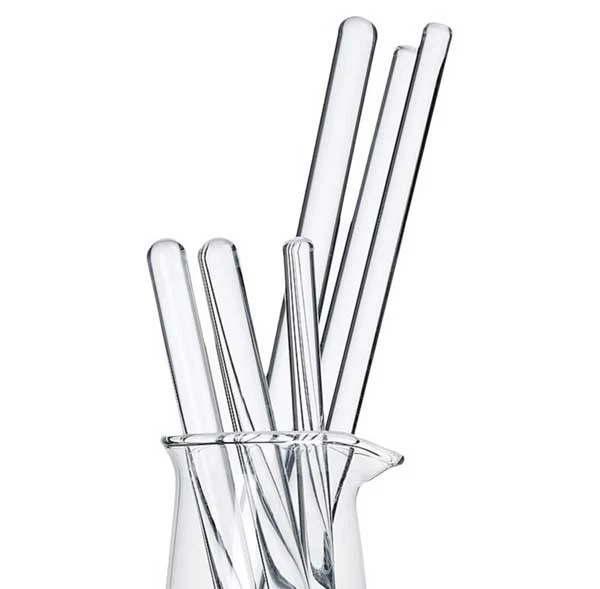 ESSENTIAL 10PC BOROSILICATE Glass Stirring Rod Set for Chemistry Lab ...