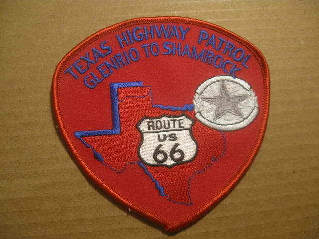 RARE VERSION TEXAS Highway Patrol Route 66 Glenrio To Shamrock Police ...