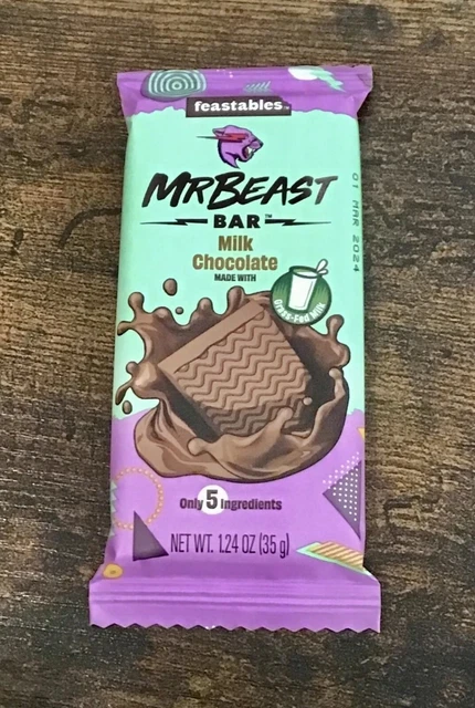 MR BEAST CHOCOLATE Feastables - MINI Milk Chocolate x 1 Bar. £4.75 ...