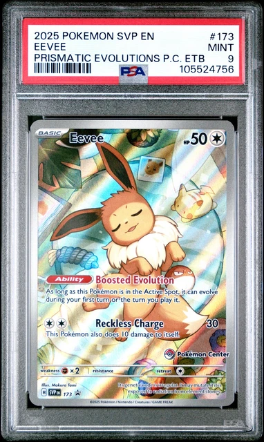 2025 POKEMON PRISMATIC Evolutions Pokemon Center Etb Promo Svp #173 ...