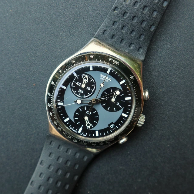 SWATCH IRONY CHRONOGRAPH Quartz YCS410GX ETA Vintage Watch Reloj Montre ...