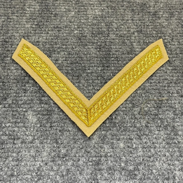 BRITISH ARMY SURPLUS No.1 Dress Uniform Gold Rank Stripe Chevrons Lance ...