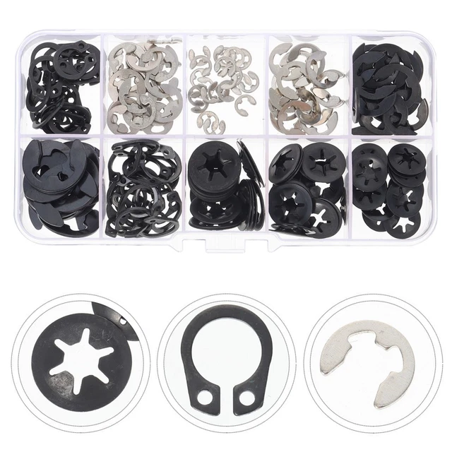 200 PCS LOCKING Ring E-Clip Circlip Game Machine Retaining Rings $26.68 ...