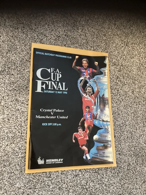 C. PALACE V Man Utd 1990 FA Cup Final Programme. £3.29 - PicClick UK