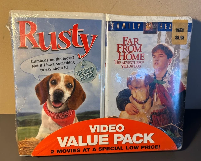 RUSTY : THE Great Rescue VHS 1997, Far From Home 1995 Sealed New(Hard ...