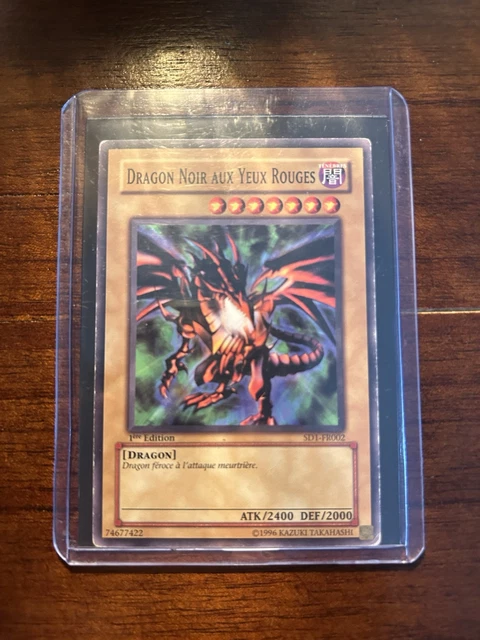 YU-GI-OH! DRAGON NOIR Aux Yeux Rouges ! 1st EDITION | SD1-FR002 | Rare ...