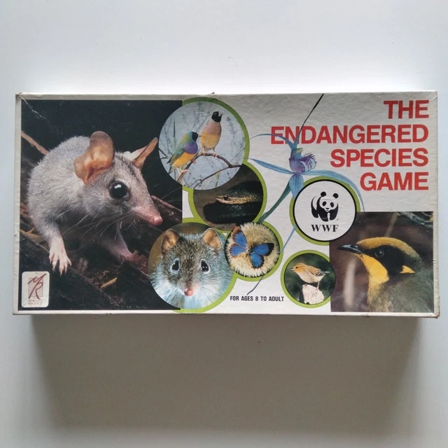 WWF THE ENDANGERED Species Game VINTAGE 1986 Murfett Regency Boardgame ...