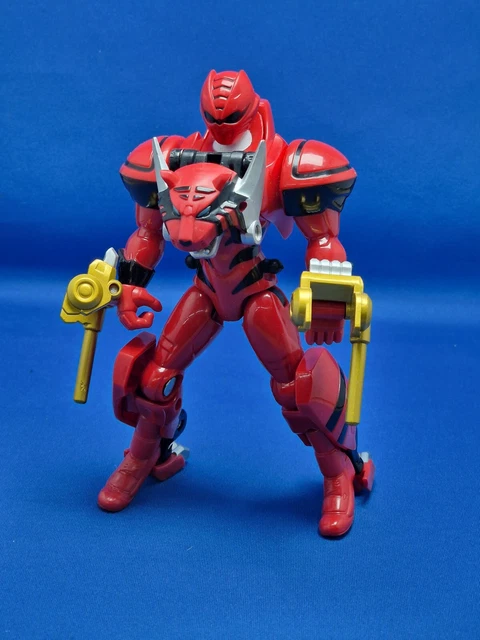 POWER RANGERS JUNGLE Fury Deluxe Animorphin RED Tiger Ranger Mighty ...