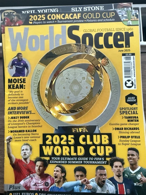WORLD SOCCER MAGAZINE June 2025 FIFA 2025 Club World Cup + CONCACAF ...