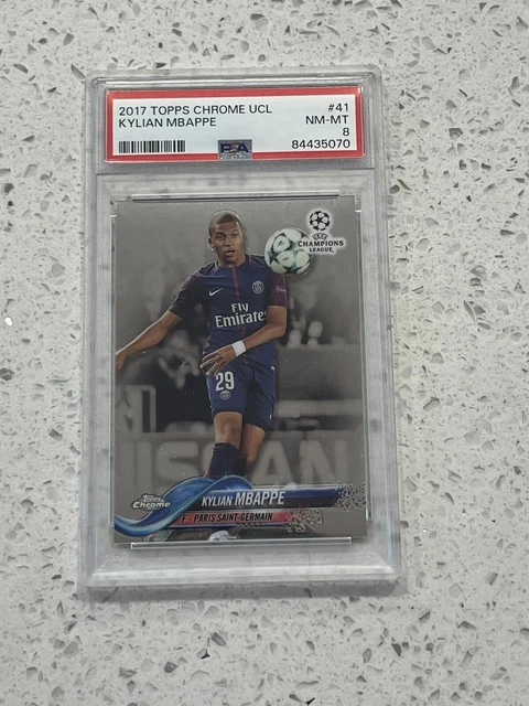 2017 TOPPS CHROME UEFA Kylian Mbappé RC Rookie Champions League #41 PSA 8 EUR 23,02 - PicClick FR