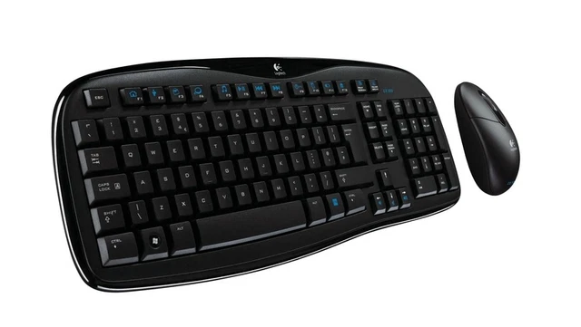NEW - LOGITECH - Cordless/Wireless Desktop Standard Keyboard+Mouse 102 ...