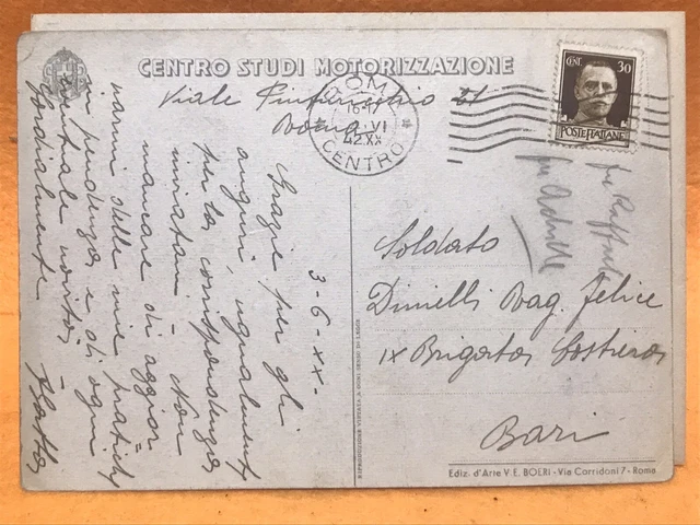 CARTOLINA ITALIANA WW2 Wwii Rei Regio Esercito Italiano Italy EUR 20,00 ...