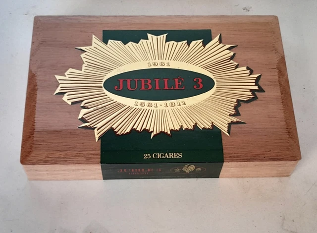ANCIENNE BOITE NEUVE de 25 cigares Jubilé 3 Brésil Old cigar box EUR 100,00 - PicClick FR