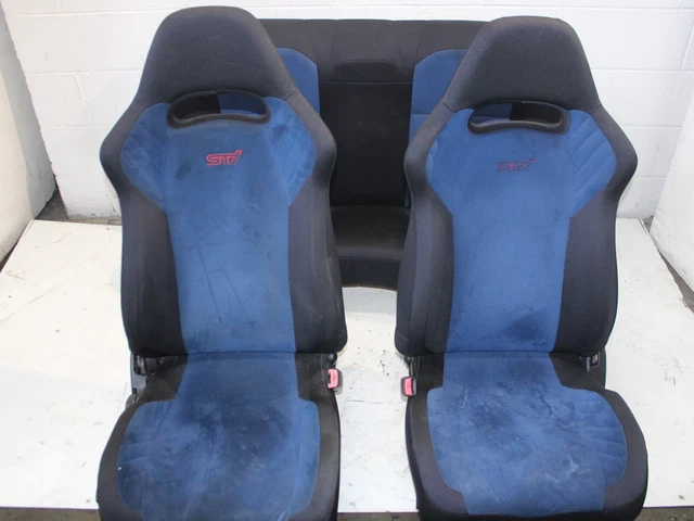 JDM 02-07 SUBARU Wrx Sti Gdb Blue Seats With Matching Rears Seats Rails ...