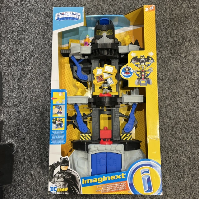 FISHER-PRICE IMAGINEXT TRANSFORMING DC Super Friends Batman Batcave ...