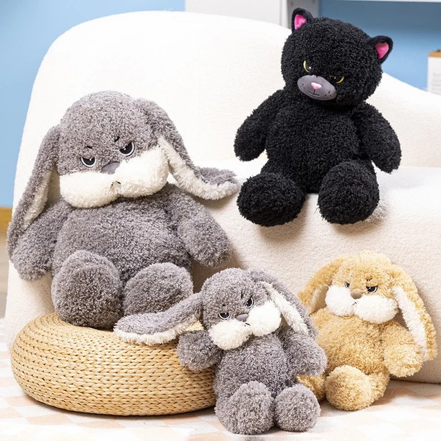 CUTE CURLY HAIRED Rabbit And Cat Plush Doll With Fragrant Design For ...