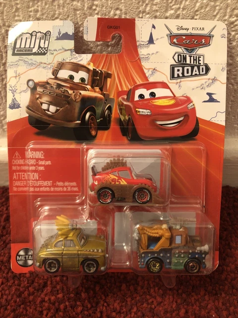 DISNEY PIXAR CARS MINI RACERS 3 Pack CHIEFTESS RUMBLER MATER ...