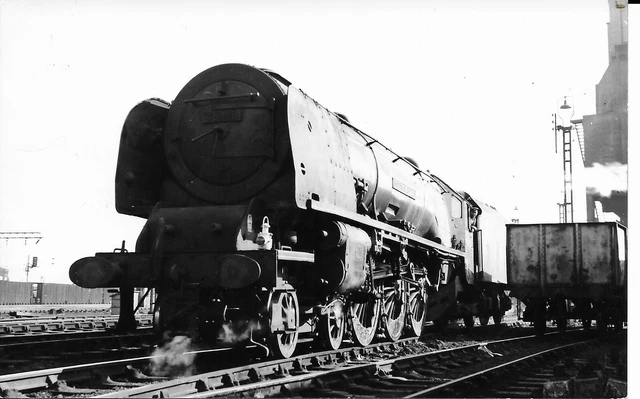 STEAM TRAIN LOCO 46255 City of Hereford at Carlisle Kingmoor Yard Feb ...