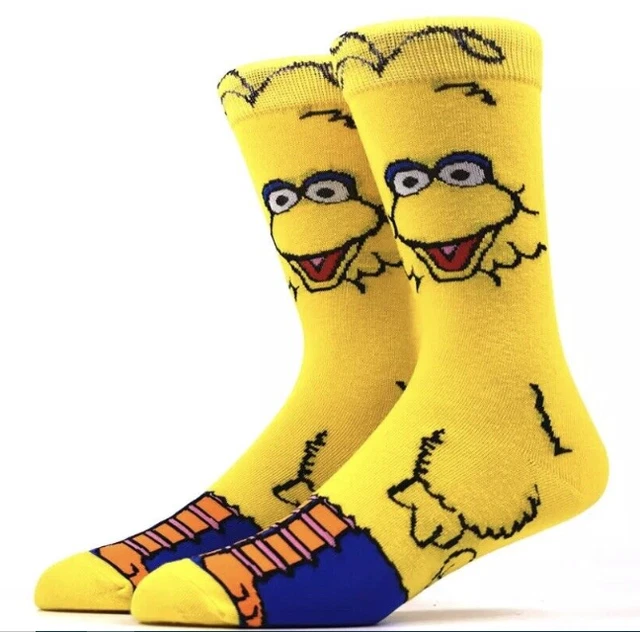 RETRO 1980S 1990S Sesame Street Big Bird Socks £4.50 - PicClick UK