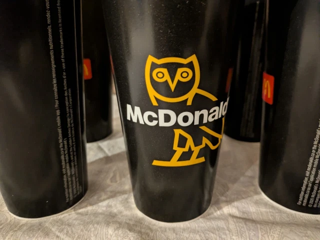 MCDONALD’S X OVO Drake Meal Clean Cup No Liquids International Ship $10 ...