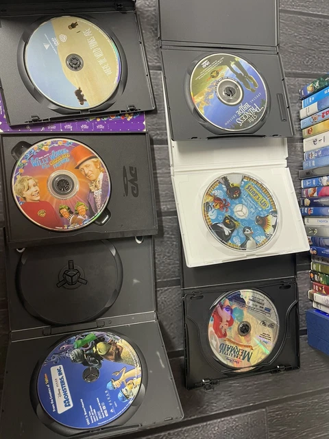 DISNEY PIXAR SONY Smurfs Nickelodeon Warner Brothers LOT OF 37 Kid DVDs ...