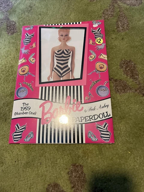 THE 1959 NUMBER One Barbie Paper Doll By Peck Aubry 1994 No. 00043 NEW ...