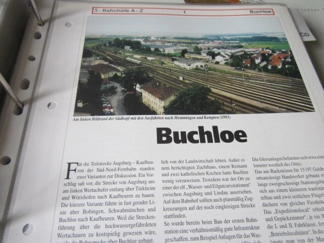 BAHNHOF UND GLEISPLAN N Buchloe Bayern 4S EUR 4,70 - PicClick DE