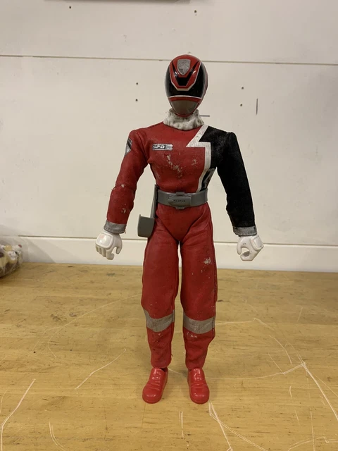 FIGURINE ARTICULÉE RARE Bandai 2002 Power Rangers SPD Red Ranger ...