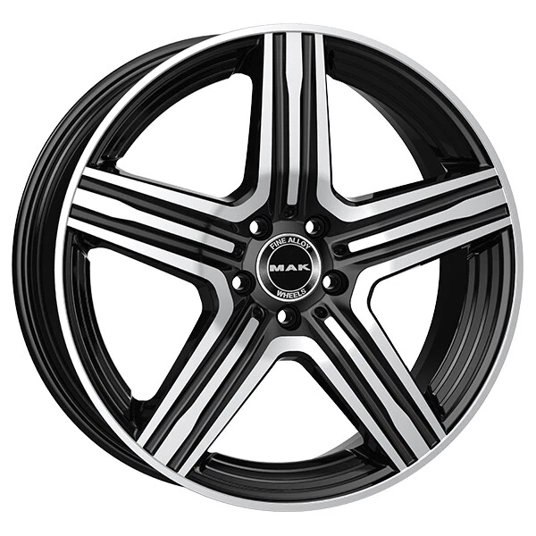 Alloy Wheel Mak Lewis For Audi Q5 Sportback 8x18 5x112 Black Mirror Obp
