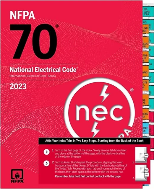 NFPA 70 2023 National Electrical Code With BBI Fast Tabs NEC Color ...