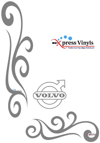 VOLVO TRUCK CAB window decals x 2. Volvo stickers graphics FM FMX FH13 ...
