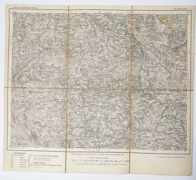MAPPA DELLA REPUBBLICA Democratica del Congo Superiore Palatinato 1895 ...